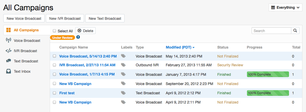 Navigating CallFire | CallFire